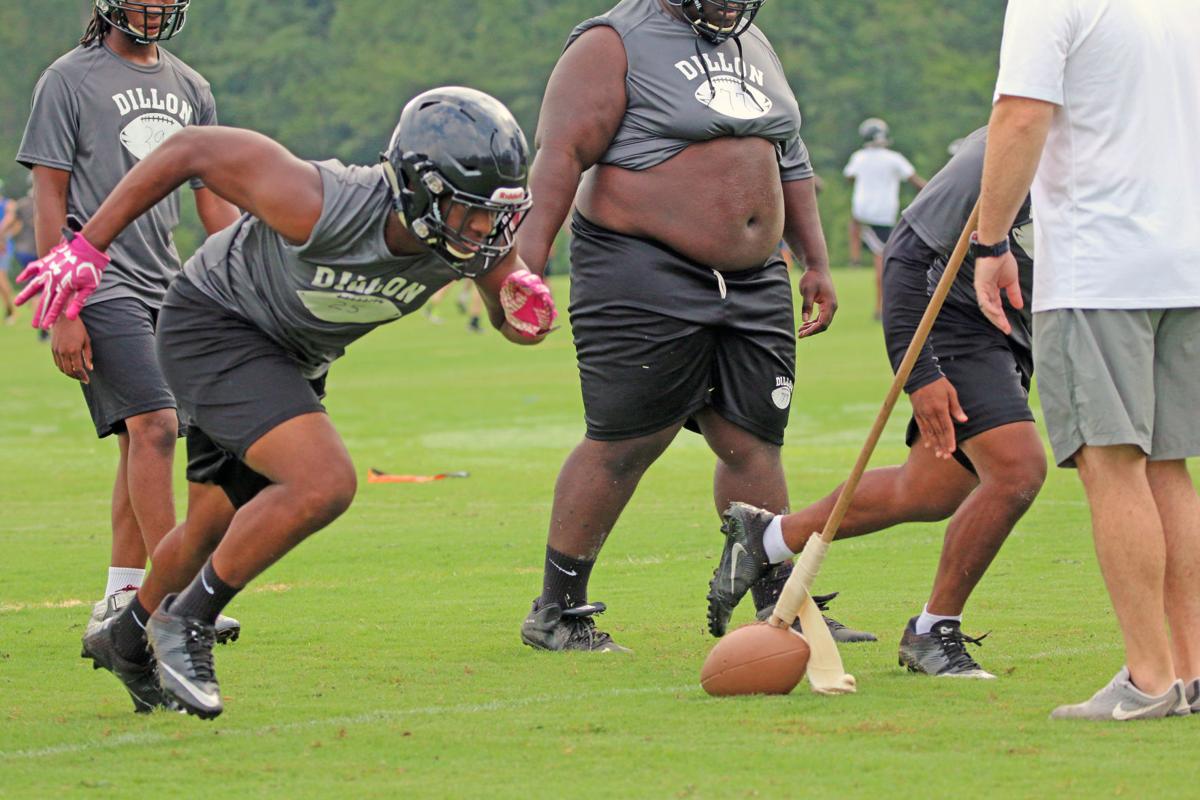 Dillon Wildcats football practice