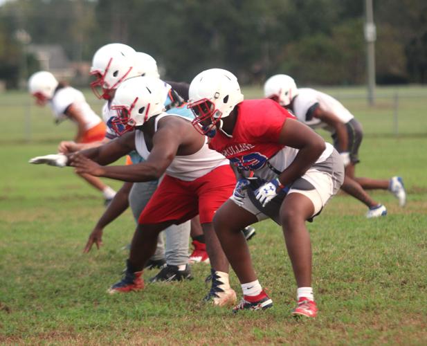 Mullins football practice