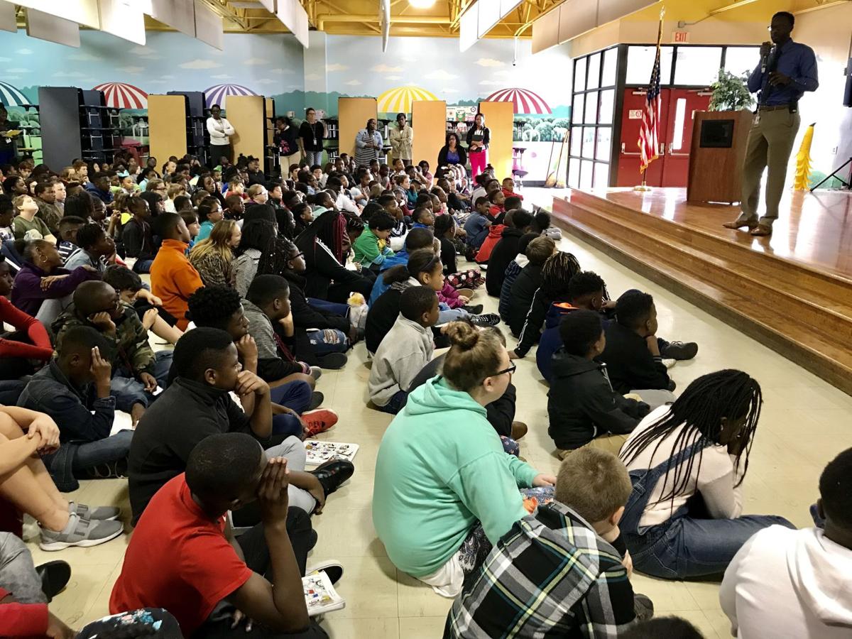 Elementary students accept reading challenge