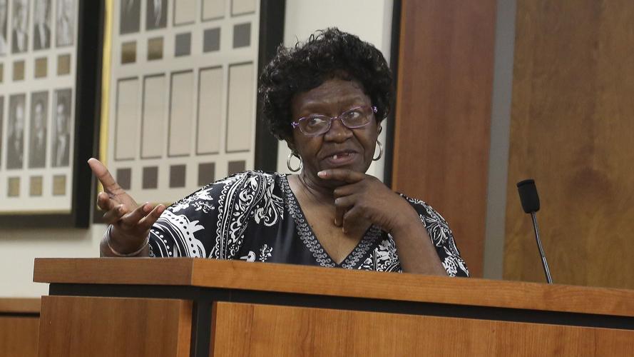 Ruth Carson works to save Holmes School memories