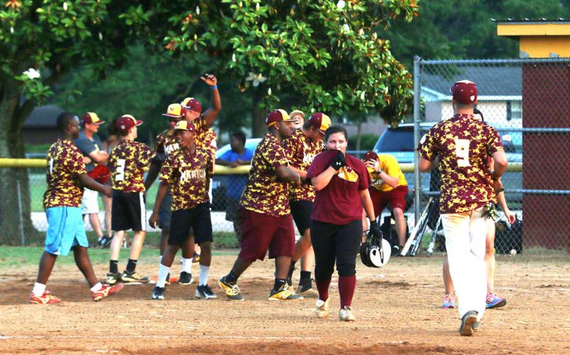 Marion baseball slugs it out with Lady Swamp Foxes softball team