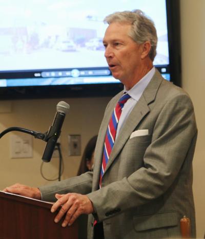 Marion Fowler gives Rotarians a Lake City update