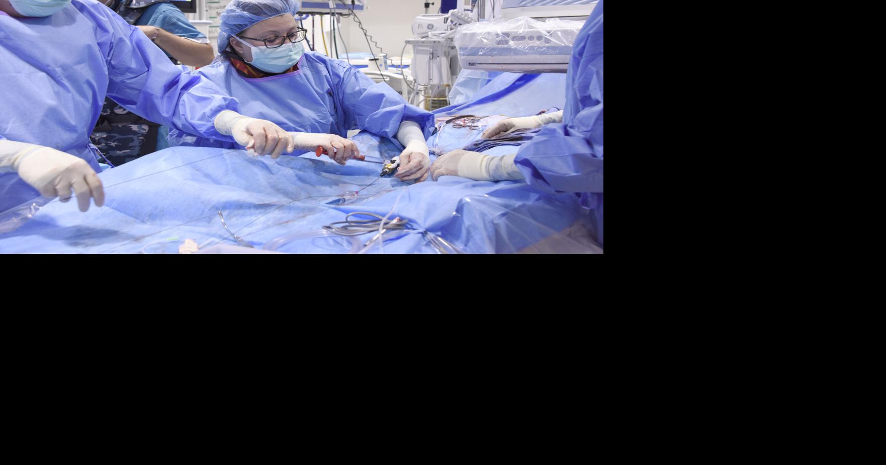 Treating aneurysms with FEVAR