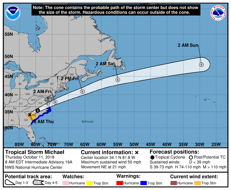 Hurricane Michael remains on path to hit Pee Dee