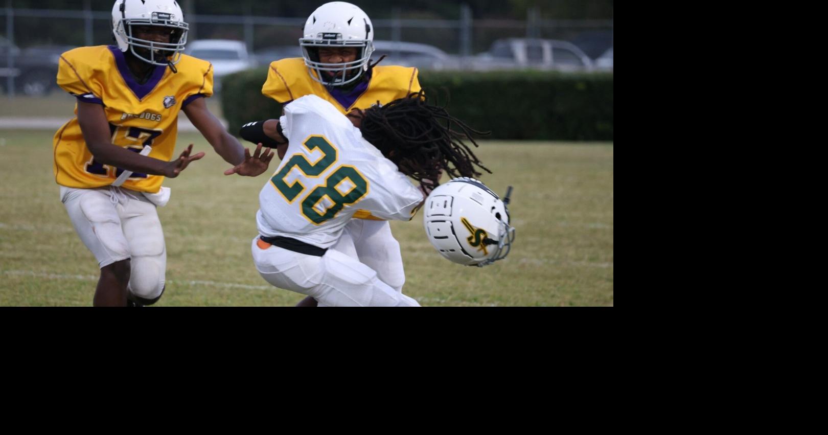 Middle school football teams hit the field