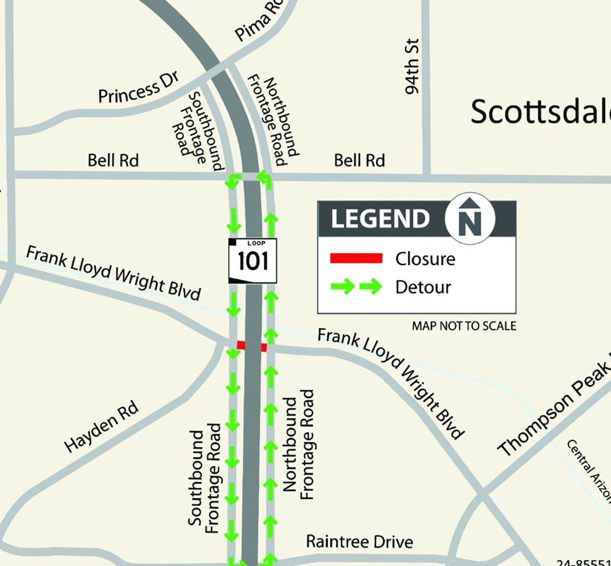 More closures for Loop 101 widening | City News | scottsdale.org