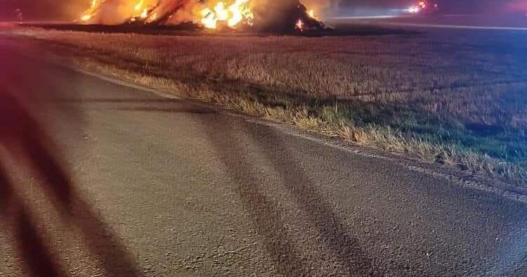 Ohio, Michigan firefighters team up to respond to intentional hay bale ...