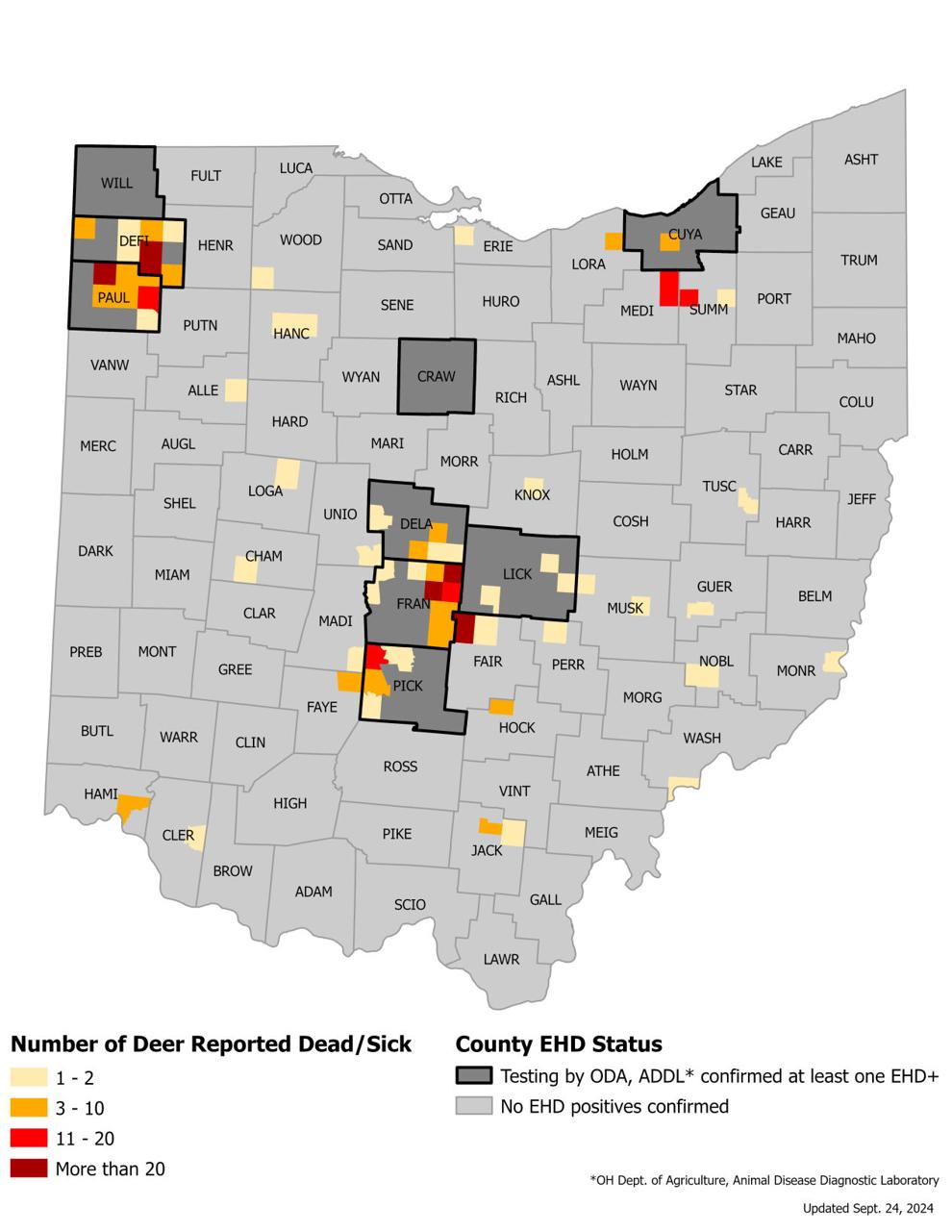Reports of ill deer sought by Ohio DNR | News | sdgnewsgroup.com
