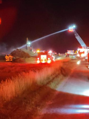 Ohio, Michigan firefighters team up to respond to intentional hay bale ...