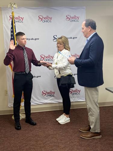 Ethan Yates sworn in to Shelby Police Department | Shelby Daily Globe ...