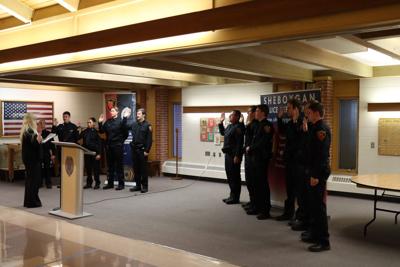 Sheboygan Police Officers sworn in and one officer promoted | Local ...