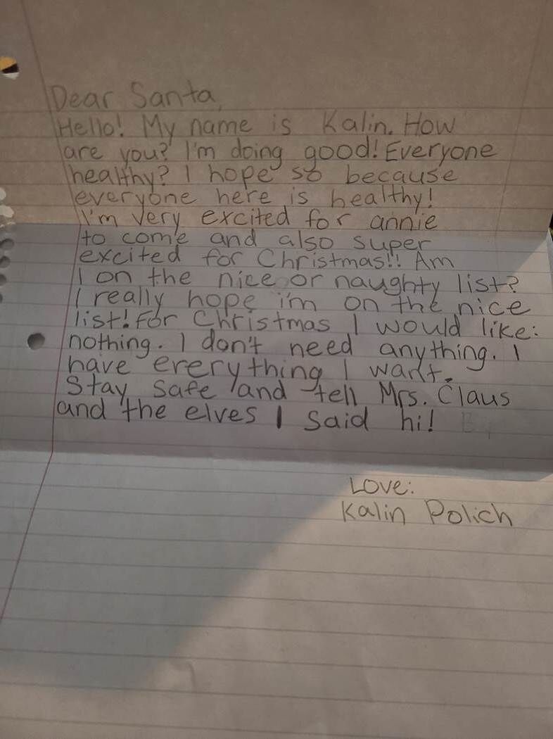 SEE: Enjoy these letters to Santa from Sheboygan County families ...