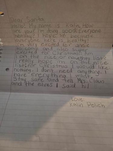 SEE: Enjoy these letters to Santa from Sheboygan County families ...
