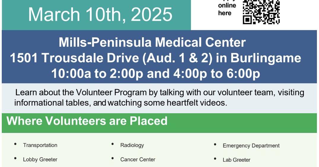 Volunteer Services Open House at Mills-Peninsula Medical Center ...