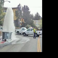 Runaway dumpster shears off fire hydrant in Belmont | Local News ...
