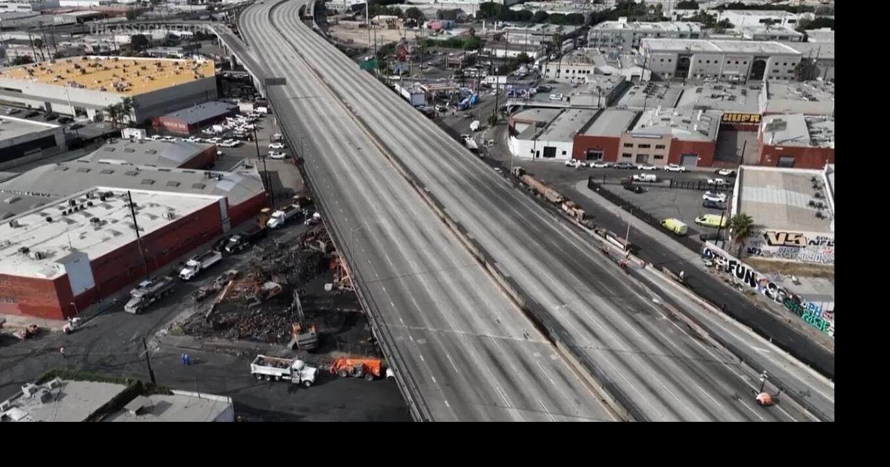Fire-damaged LA freeway repairs will take 3 to 5 weeks | State ...