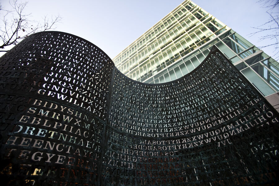 Solution goes on auction for CIA HQ's Kryptos sculpture that has ...