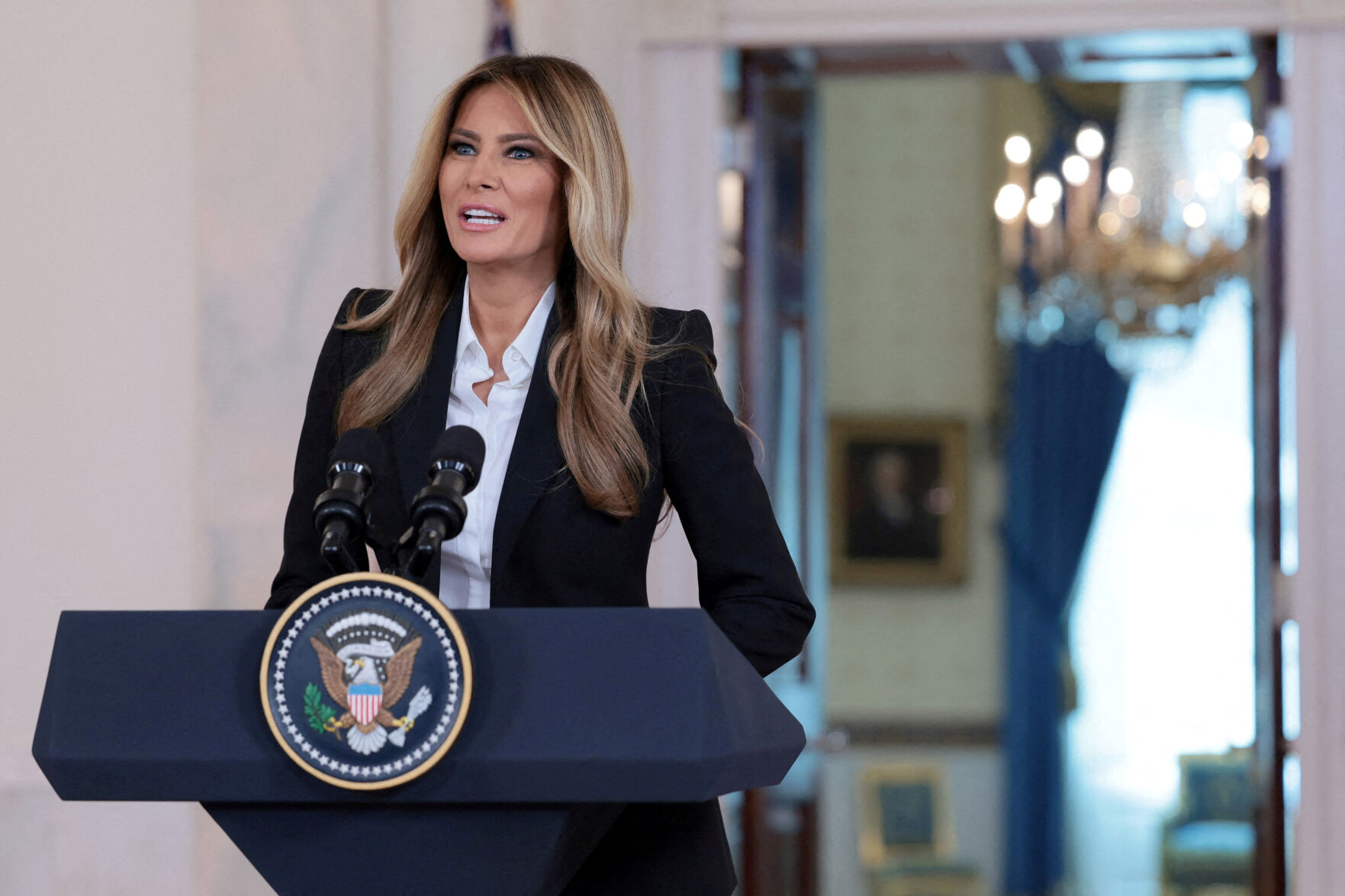 Melania Trump says 8 kids displaced by Russia-Ukraine war reunite with ...