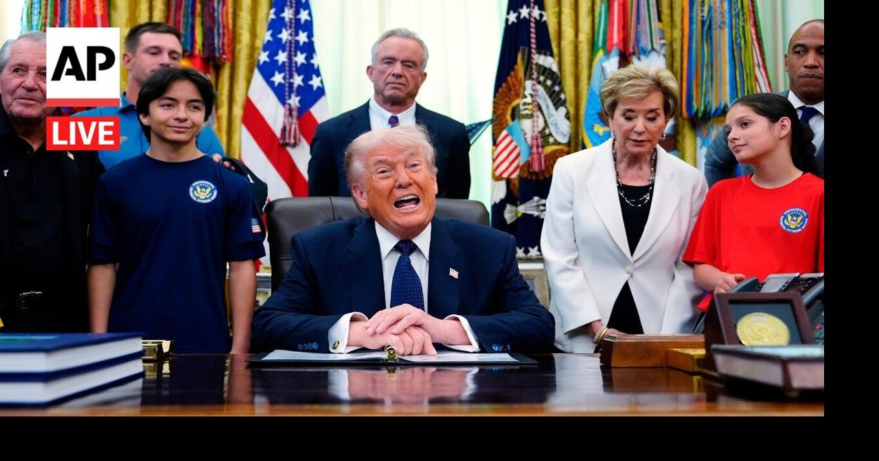 LIVE: Trump signs proclamation restoring Presidential Fitness Test ...