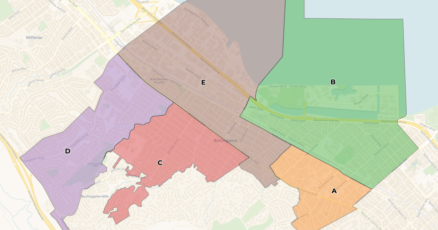 Burlingame chooses district map | Local News | smdailyjournal.com