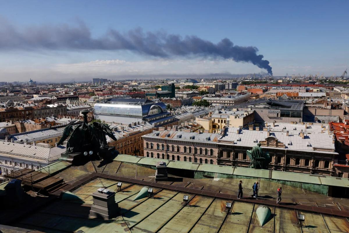 Ukrainian drones hit St. Petersburg oil terminal before city hosts ...
