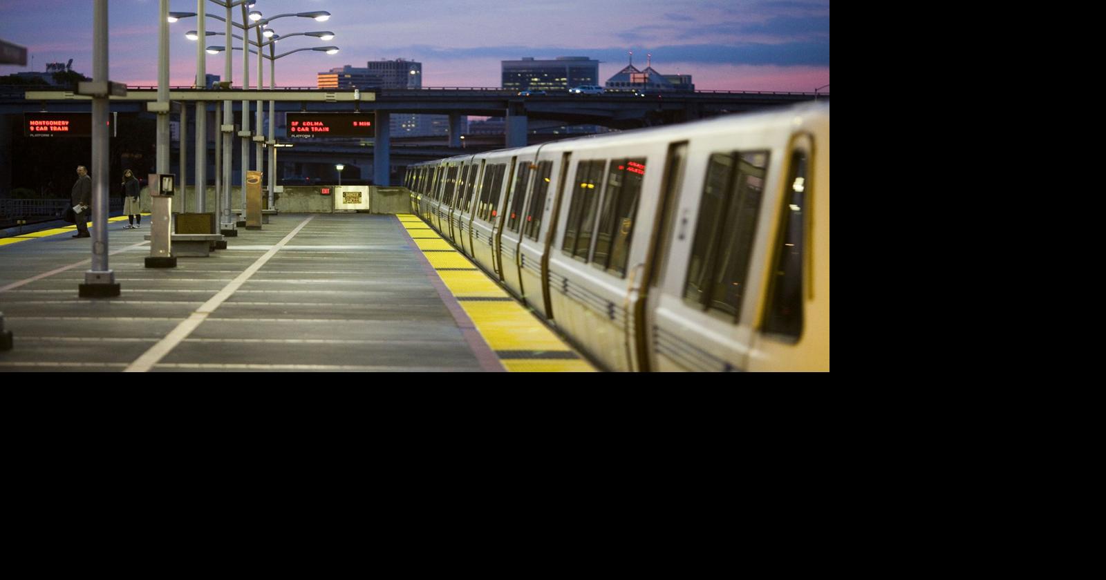 BART construction to slow evening service between Millbrae, SFO through ...