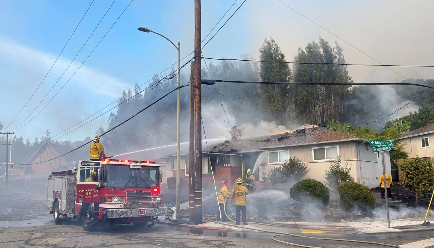 Keller Fire in East Oakland 50% contained; some residents remain under ...