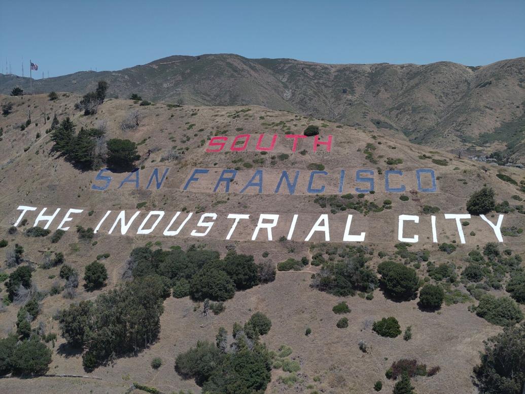 South San Francisco Sign Hill letters get patriotic update | Local News ...