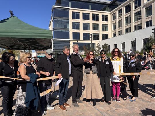 Burlingame celebrates opening of new town square | Local News ...