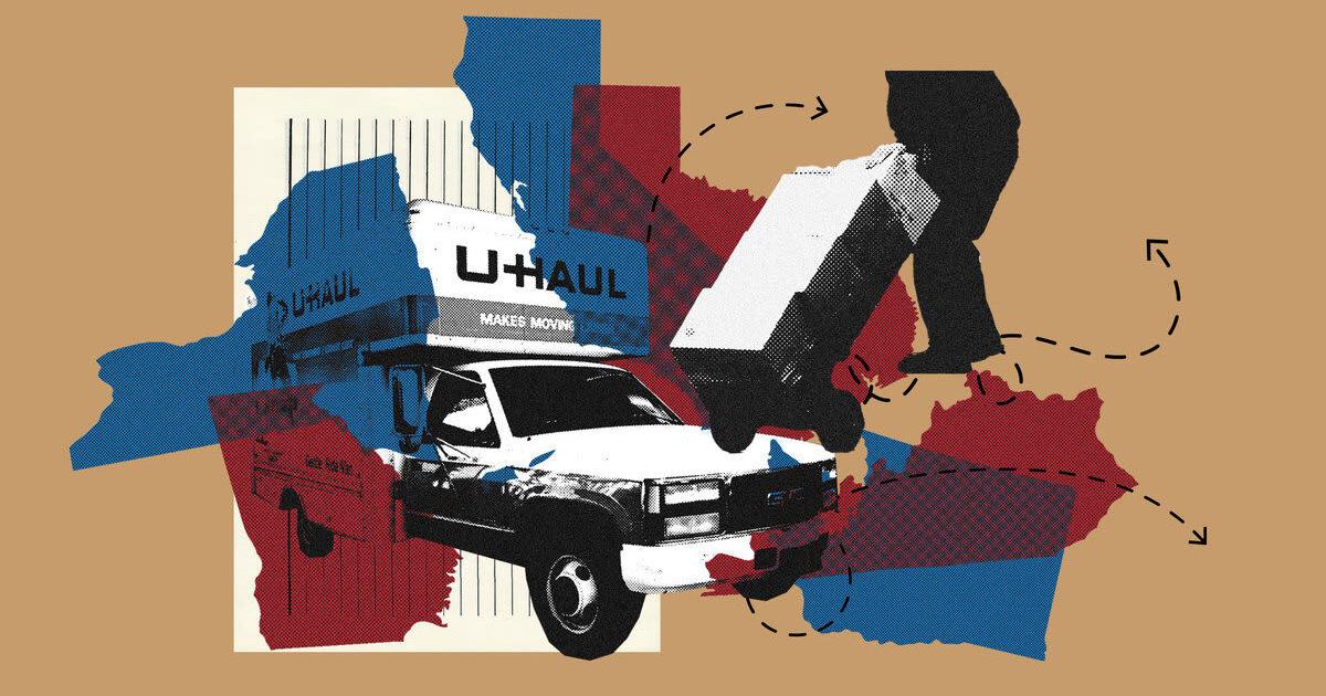 Conservatives go to red states and liberals go to blue as the country ...