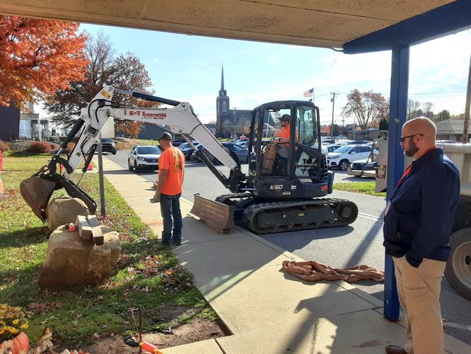 Boulder barrier wall installed as new security feature at Fox Twp ...