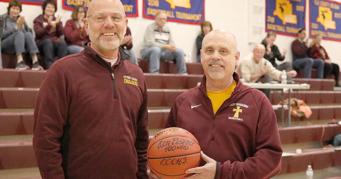Pistner presented with baseketball for 400th win | Sports ...