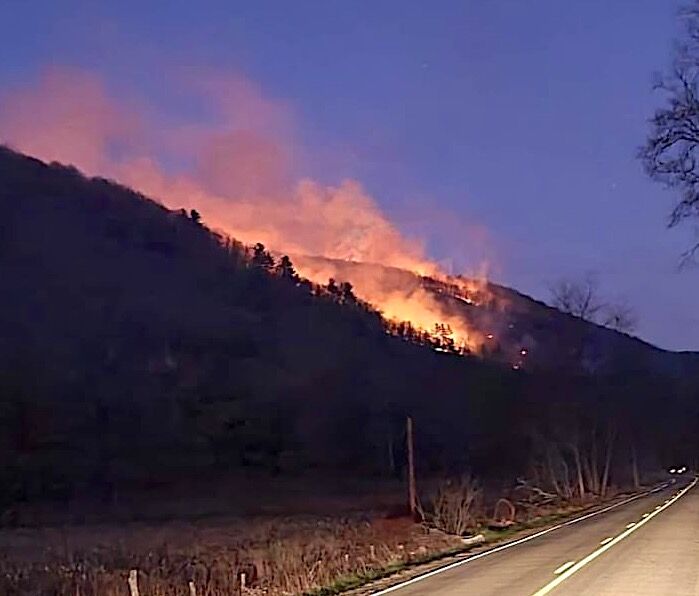 Out of control forest fire burns in Benezette Township | News ...