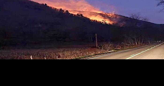 Out of control forest fire burns in Benezette Township | News ...