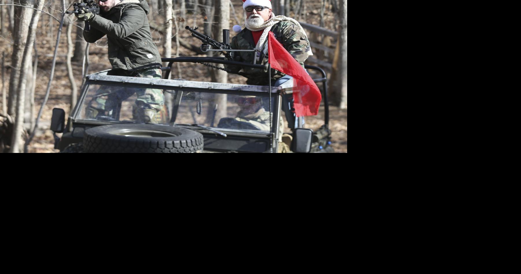 Santa and Grinch teams clash in airsoft battle