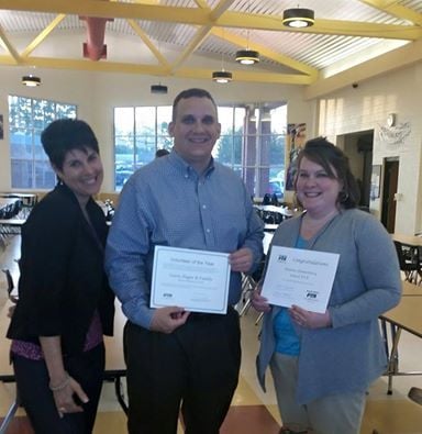 Gavin Hager receives honors for work at Moneta Elementary