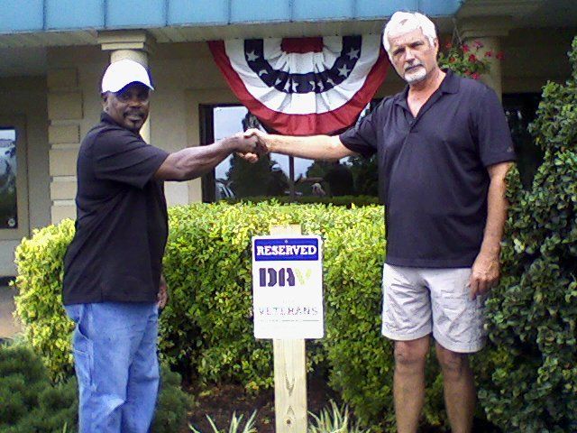 DAV installs sign designated for veterans