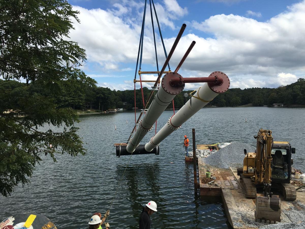 Intake pipes placed for new water treatment plant | Smith Mountain Lake ...