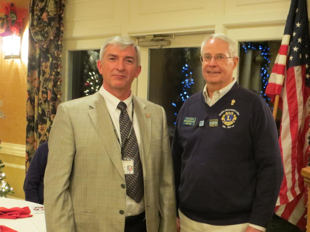 Maj. Mike Bowman attends SML Lions meeting
