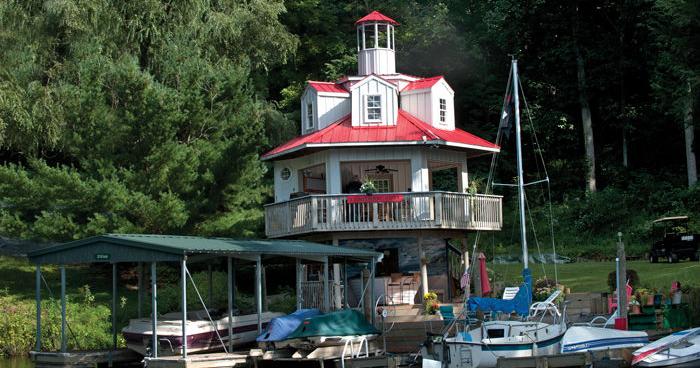 Lighthouse replica is beacon of Smith Mountain Lake