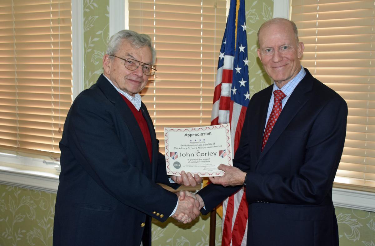 Retired Air Force general visits lake group