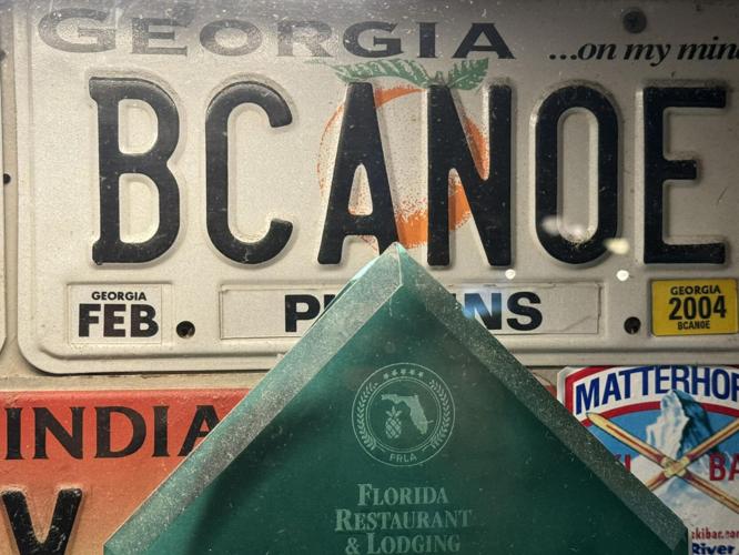If you’re in the Half Shell Raw Bar in Key West, look for the Big Canoe ...