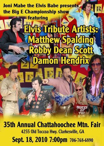 Elvis tribute artists appearing at Chattahoochee Mountain Fair ...