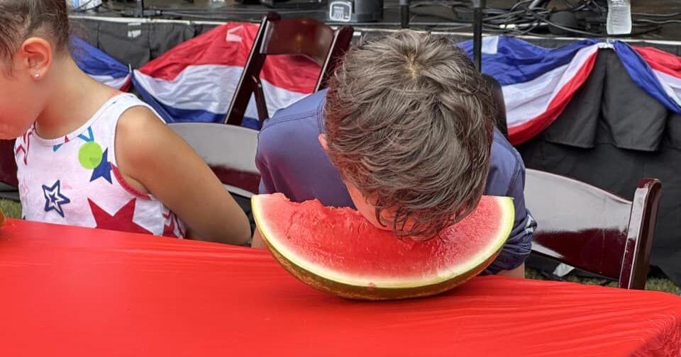 Watermelon Eating Contest held before fireworks show | Big Canoe ...