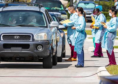 Drive-thru testing opens at South Dade Government Center - just off ...