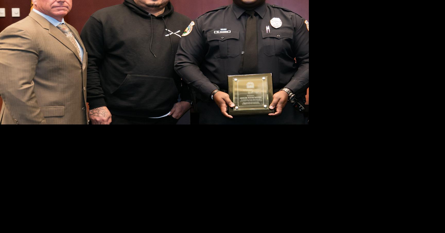 Officer Wayne Rogers recognized for gift of free haircuts to ...