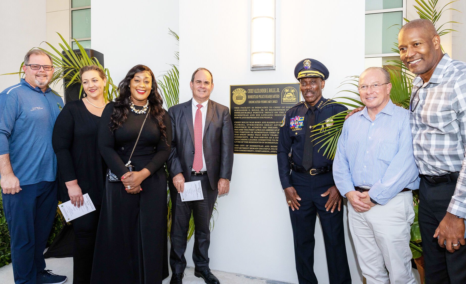 Homestead Police Headquarters Dedication Honoring Chief Al Rolle Jr ...