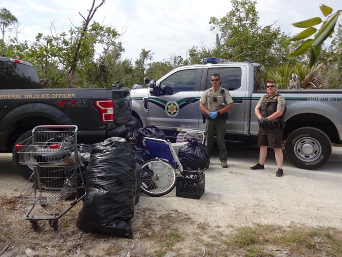 FWC and Wildlife Officers team up to clean 220 lbs. of trash and litter ...