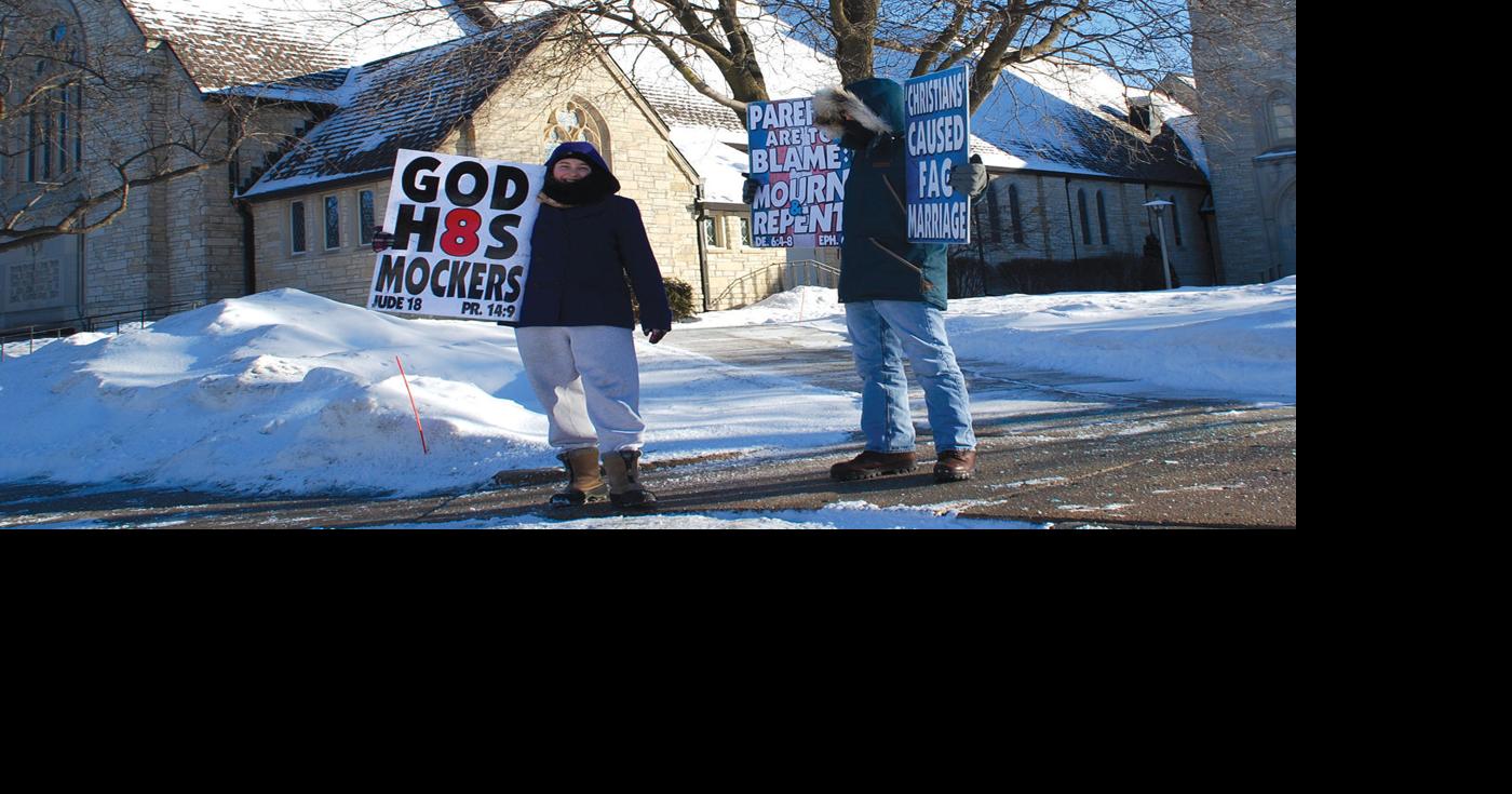 Westboro Baptist demonstrations met by counter-protests Sunday | News ...
