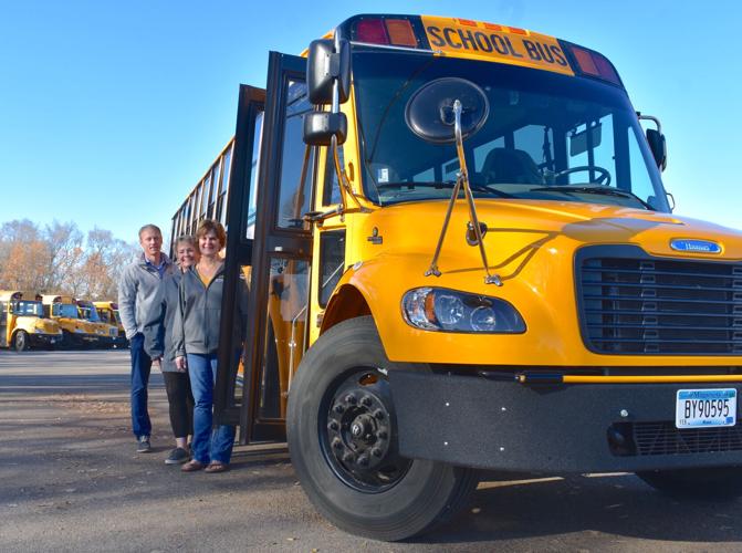 First electric school bus hits the road in Faribault | News ...